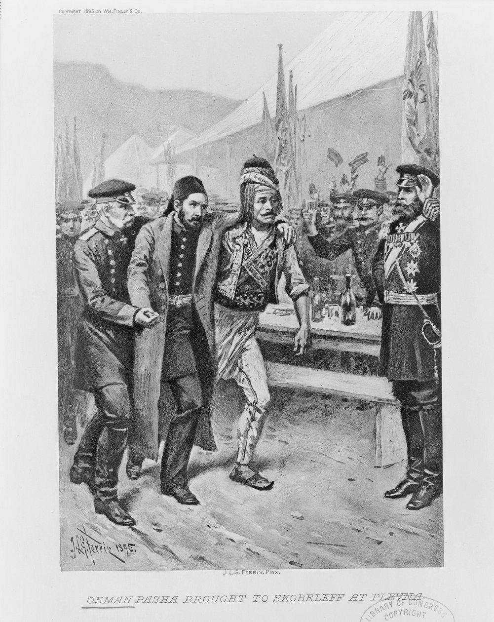 Osman Pasha brought to Skobelev at Plevna, c. 1895