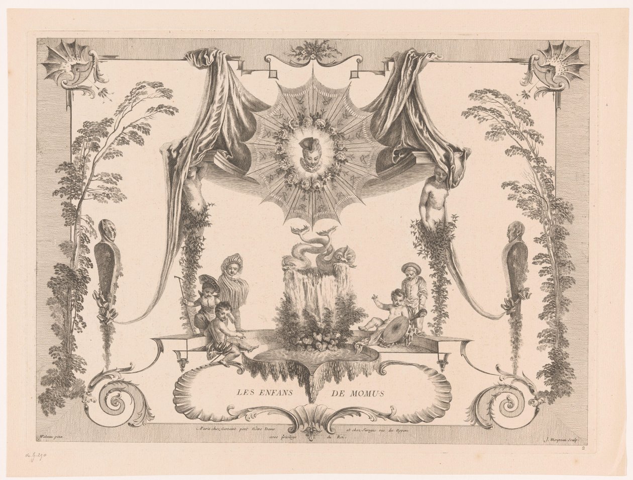 Design for Paneling with Children by a Fountain (The Children of Momus ...