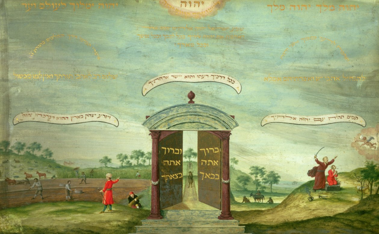 The Sacrifice of Isaac by Jewish School: Fine art print