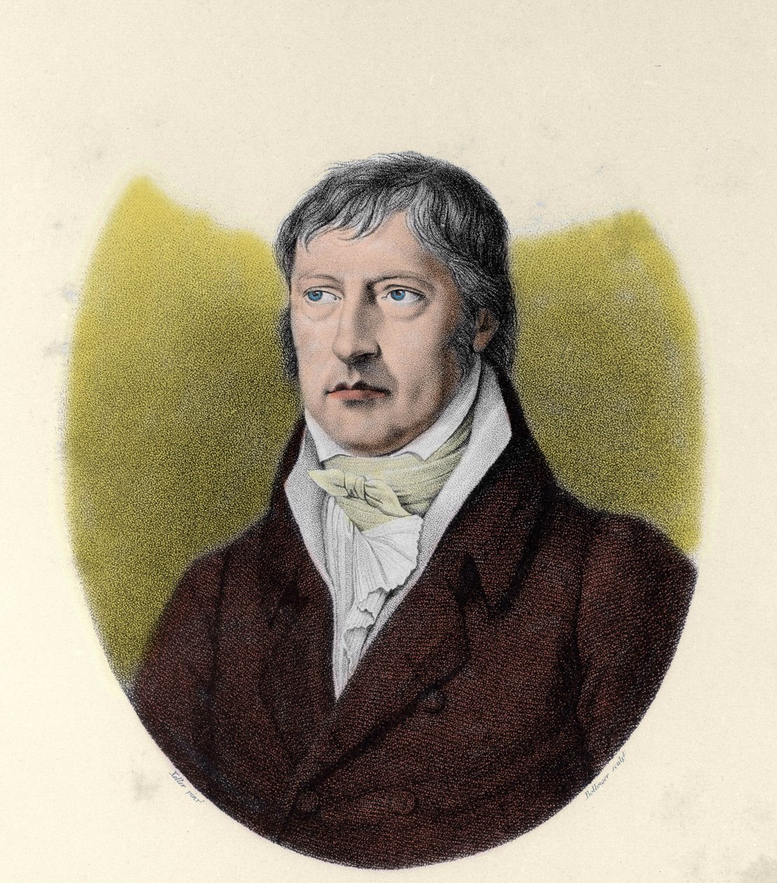 Portrait of Georg Wilhelm Friedrich Hegel, German philosopher