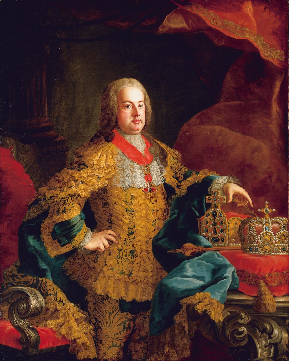 Portrait of Emperor Franz I by Johann-Gottfried Auerbach