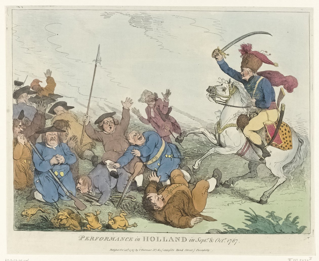 The Performance by Johann Heinrich Ramberg: Fine art print