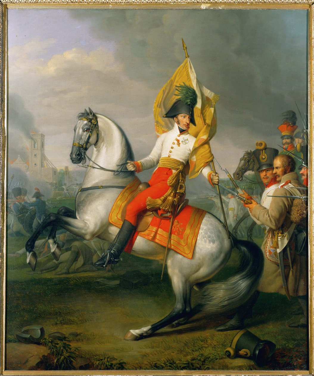 Archduke Karl, Brother of Emperor Franz I/II, Victor of the Battle of Aspern Against Emperor ...