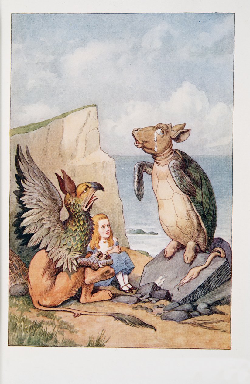 The Mock Turtle and the Gryphon, from Alice's Adventures in Wonderland ...