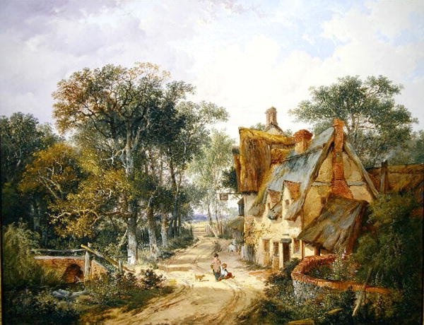 The Swan Inn by John Berney Ladbrooke: Buy fine art print