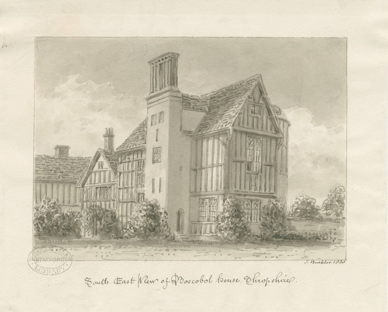 Boscobel House by John Buckler: Buy fine art print