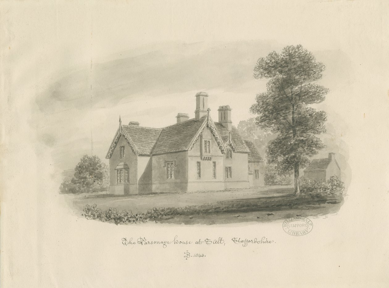 Stafford - Parsonage House at Salt by John Buckler