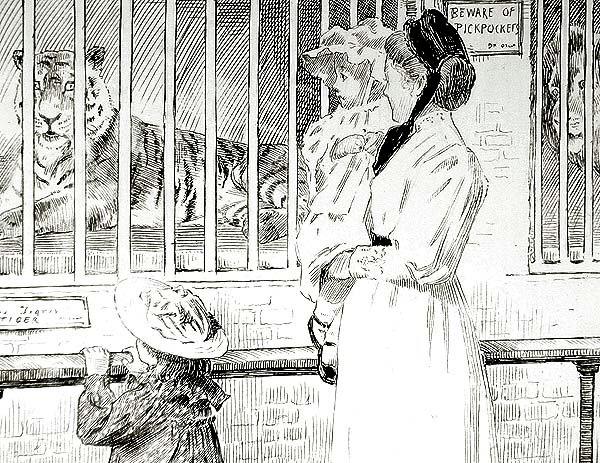 Belle Sauvage, for 'Wild Beasts in Captivity', a poem by Charles and ...