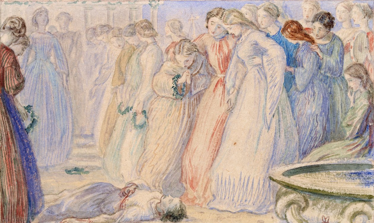 Iphis and Anaxarete by John Everett Millais