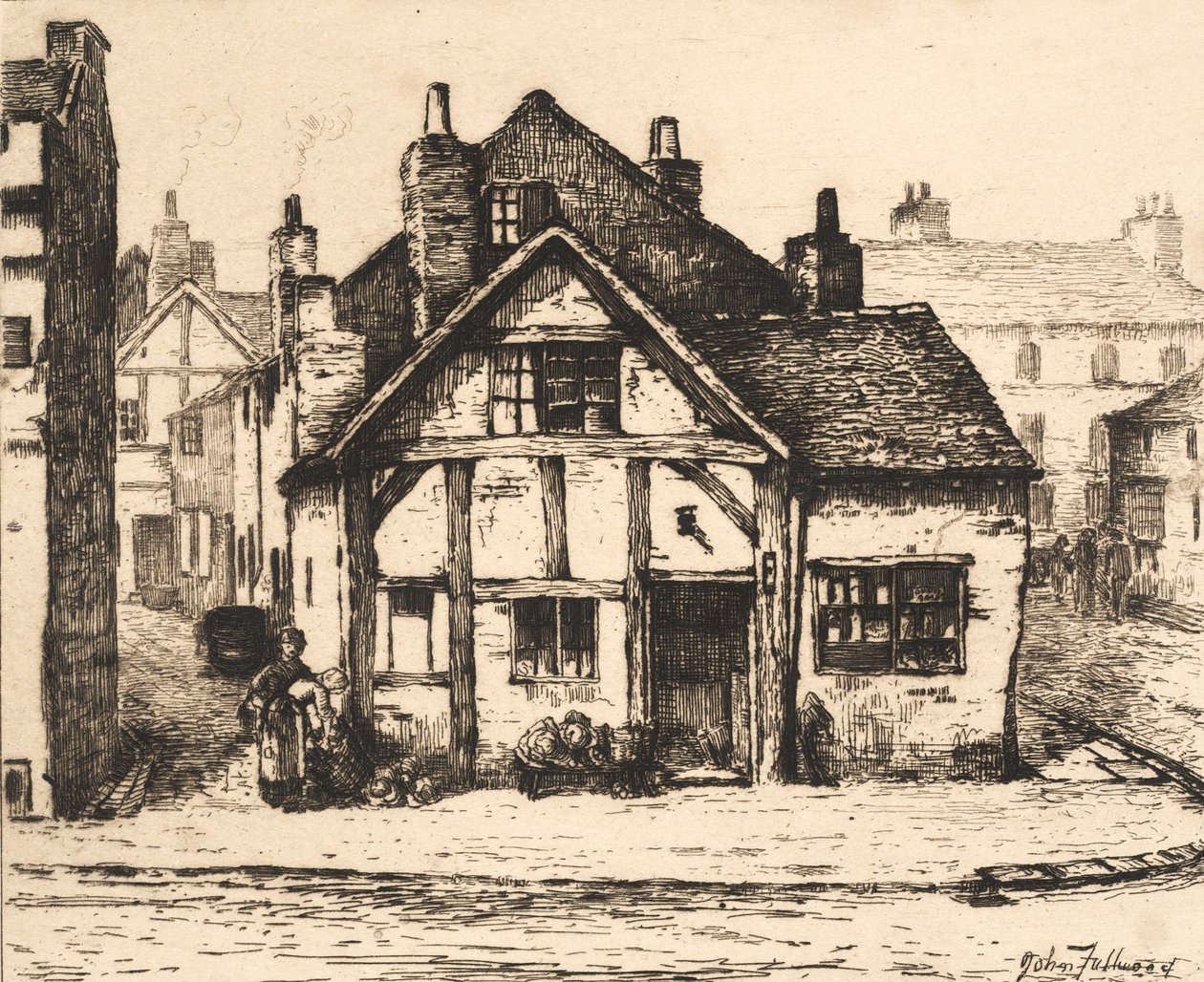 Old House, Salop Street, Wolverhampton, from 'Remnants of Old ...