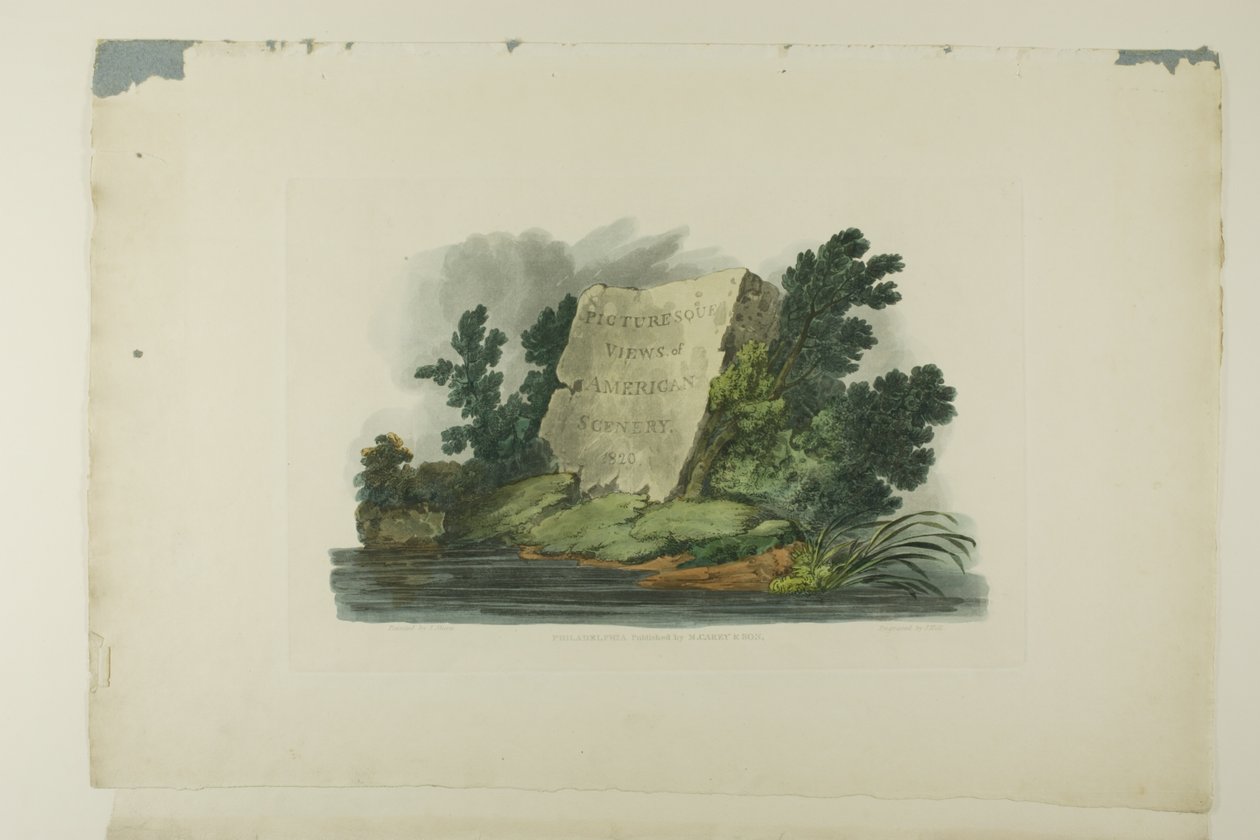 Title Page, Vignette, and Plate One of the First Number of Picturesque ...