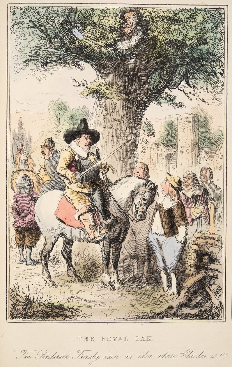 The Royal Oak. The Penderell family have no idea where Charles is ...