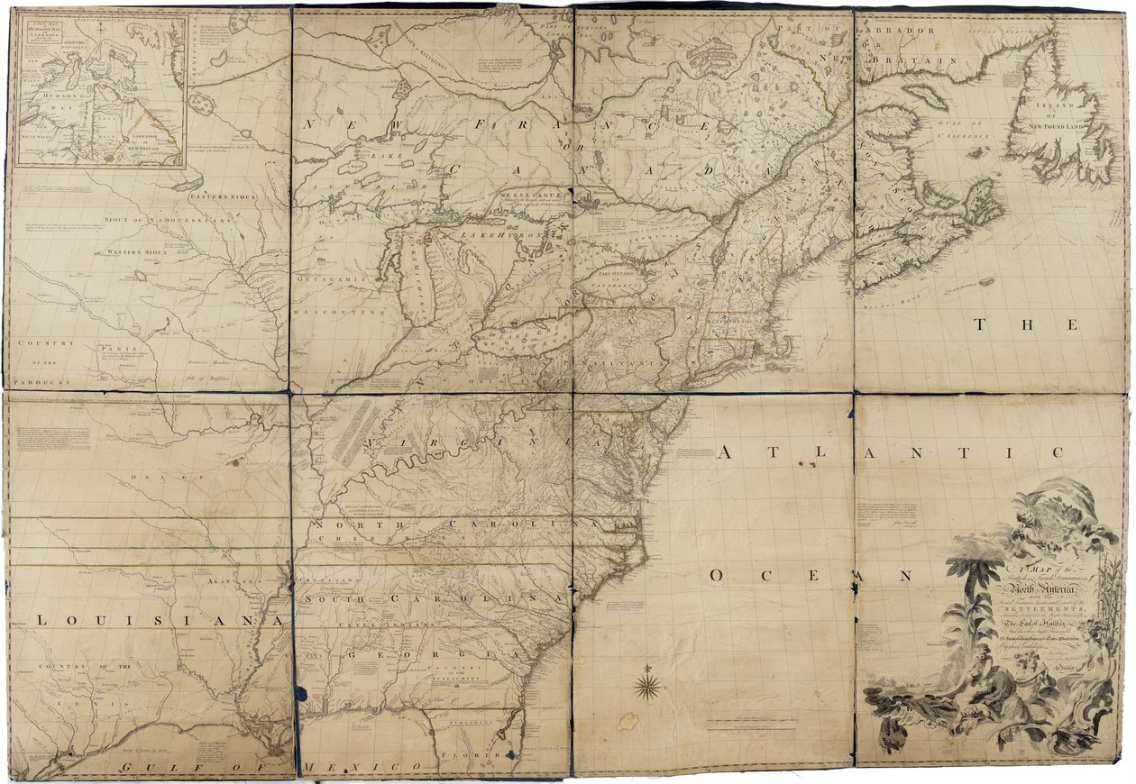 A Map of the British and French Dominions in North America