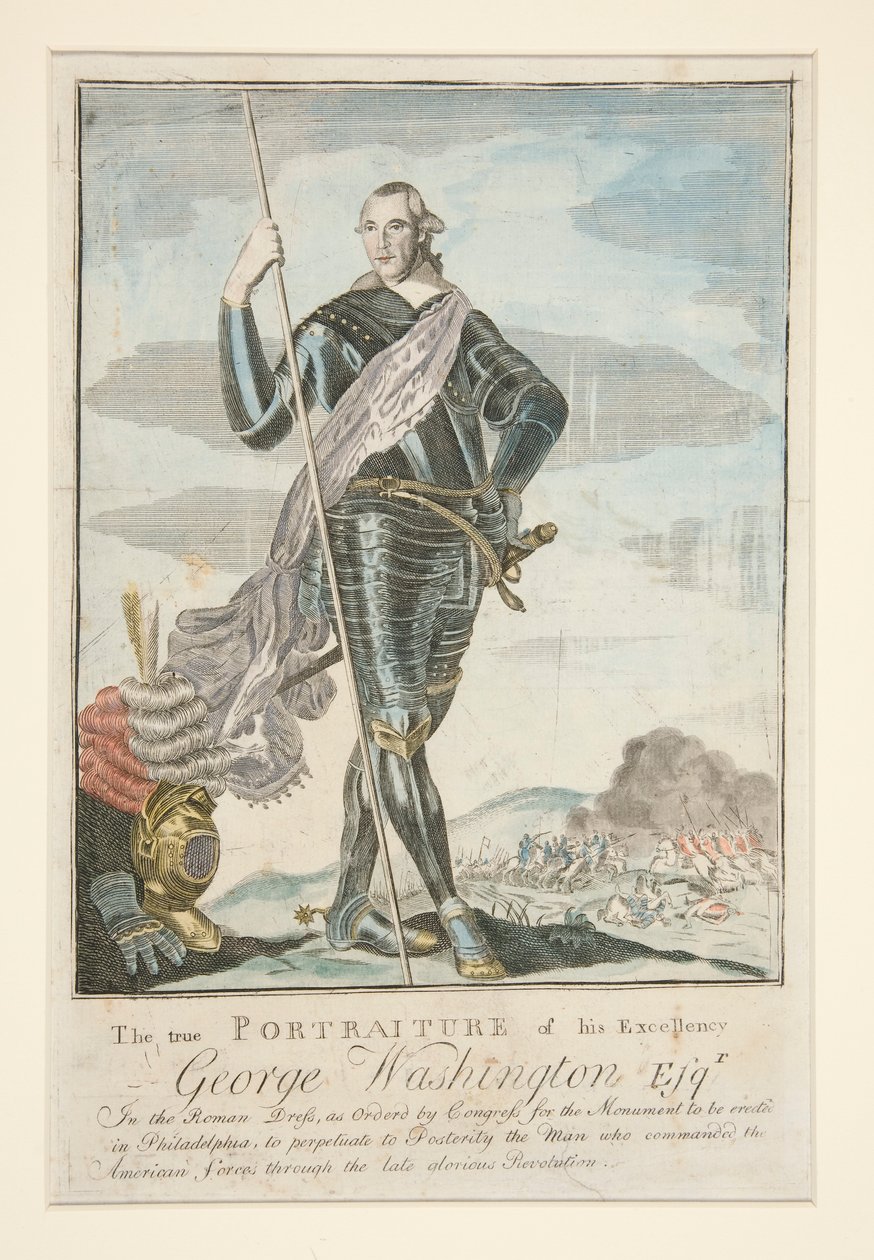 The True Portraiture of His Excellency George Washington in the Roman Dress