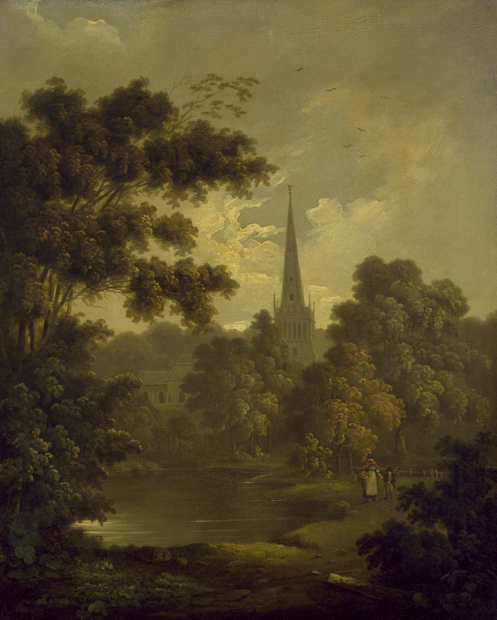 Landscape with Figures by John Rathbone: Fine art print