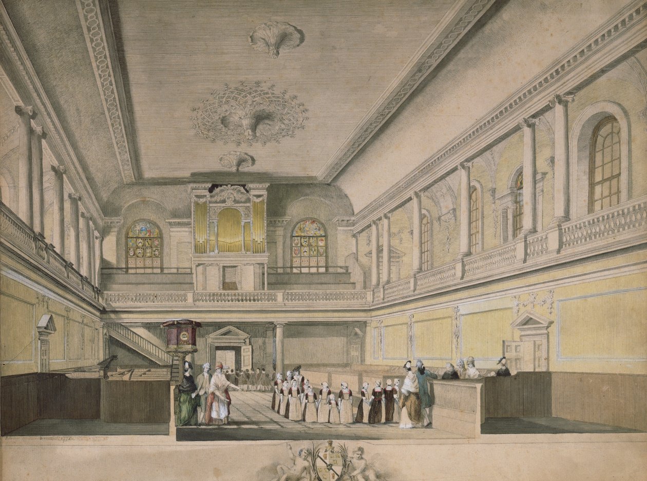 The Foundling Hospital Chapel looking West, 1773