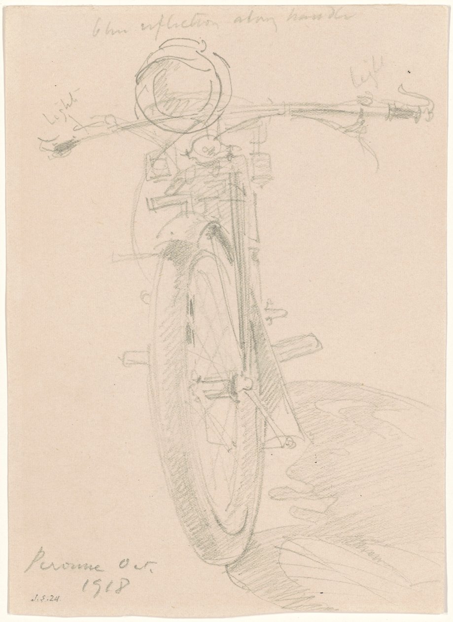 Motorcycle [recto], 1918 by John Singer Sargent