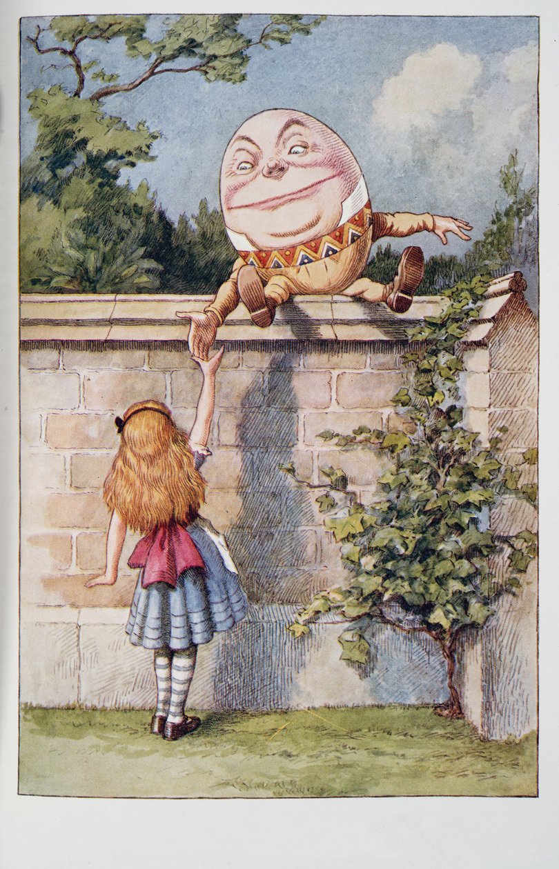 Humpty Dumpty, from Alice's Adventures in Wonderland and Through the ...