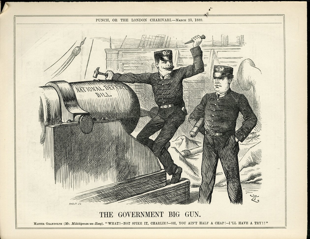 Illustration of John Tenniel in Punch by John Tenniel