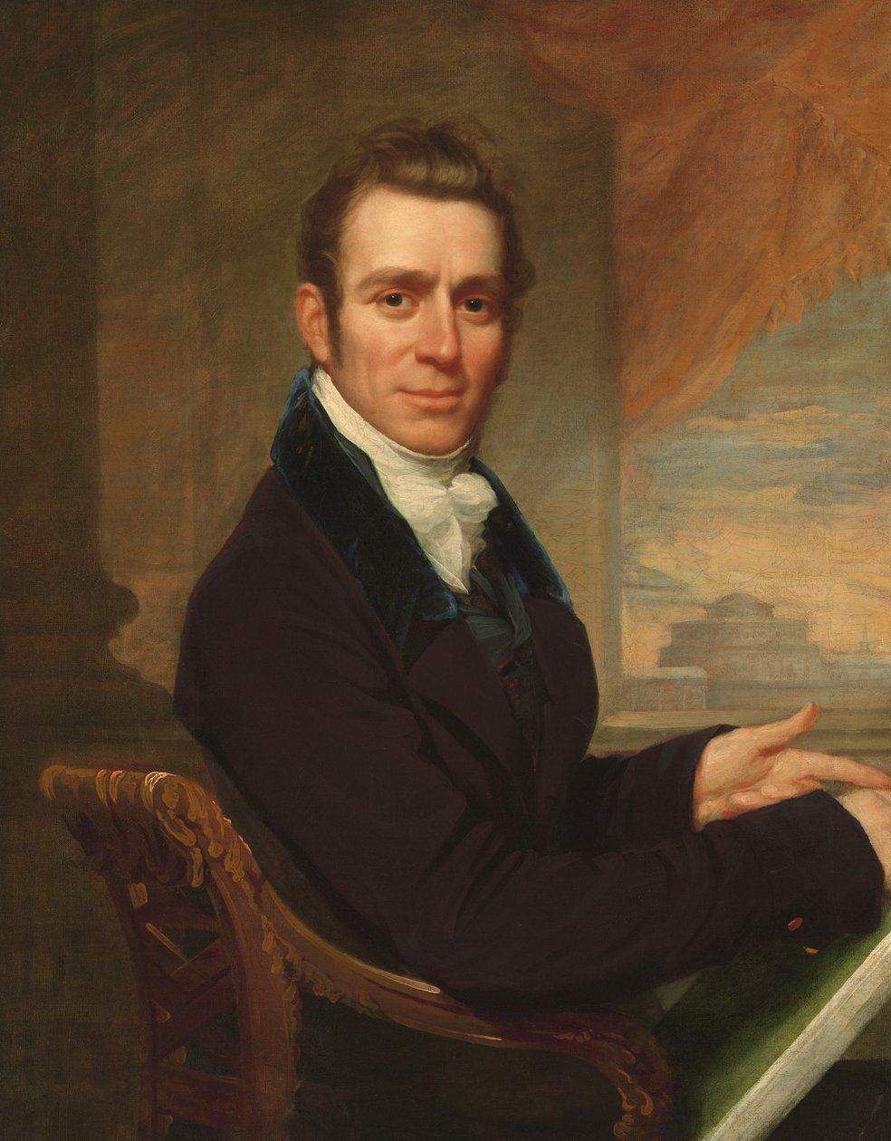 Joseph Delaplaine by John Wesley Jarvis: Fine art print