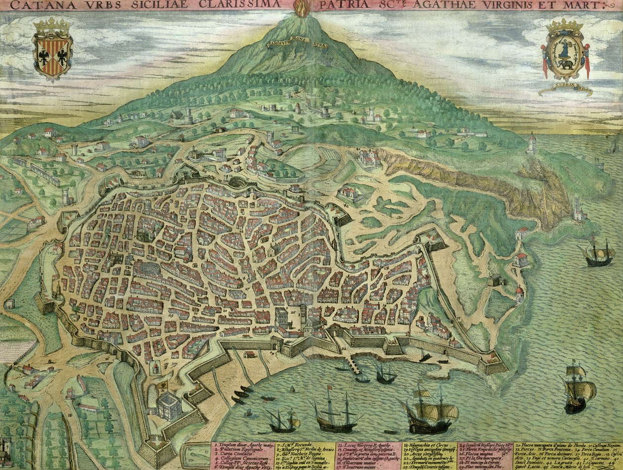 Old Catania Maps Stielers Handatlas 1891 22 Public Domain Old Map