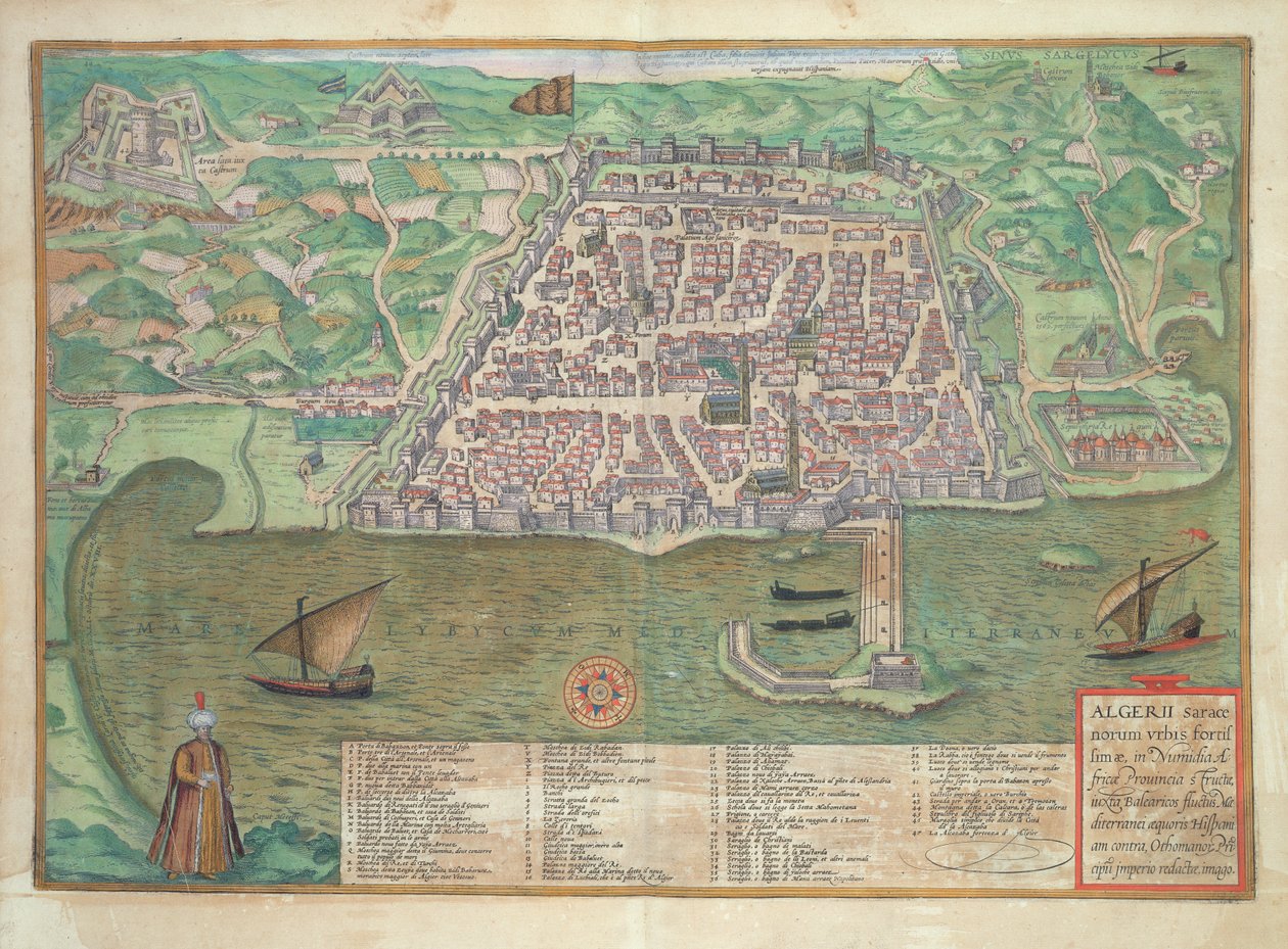 Map of Toledo, from 'Civitates Orbis Terrarum' by Georg Braun and Frans ...