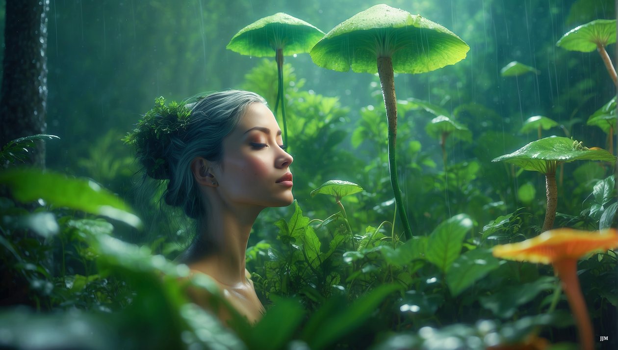 Dreamcore Rainforest World 01 by Josef Johann Michel