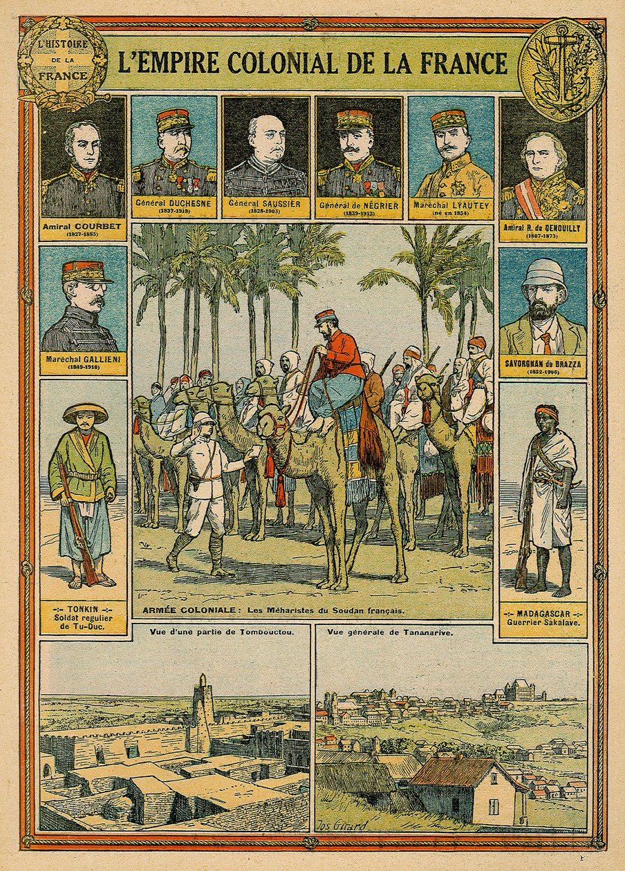 The French colonial empire, late 19th - early 20th Century