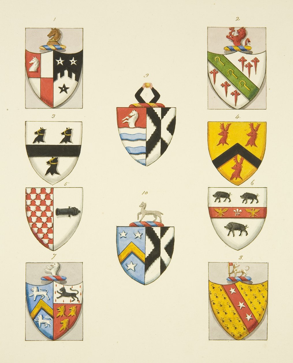 Coats of Arms from Monuments in St Thomas's Church