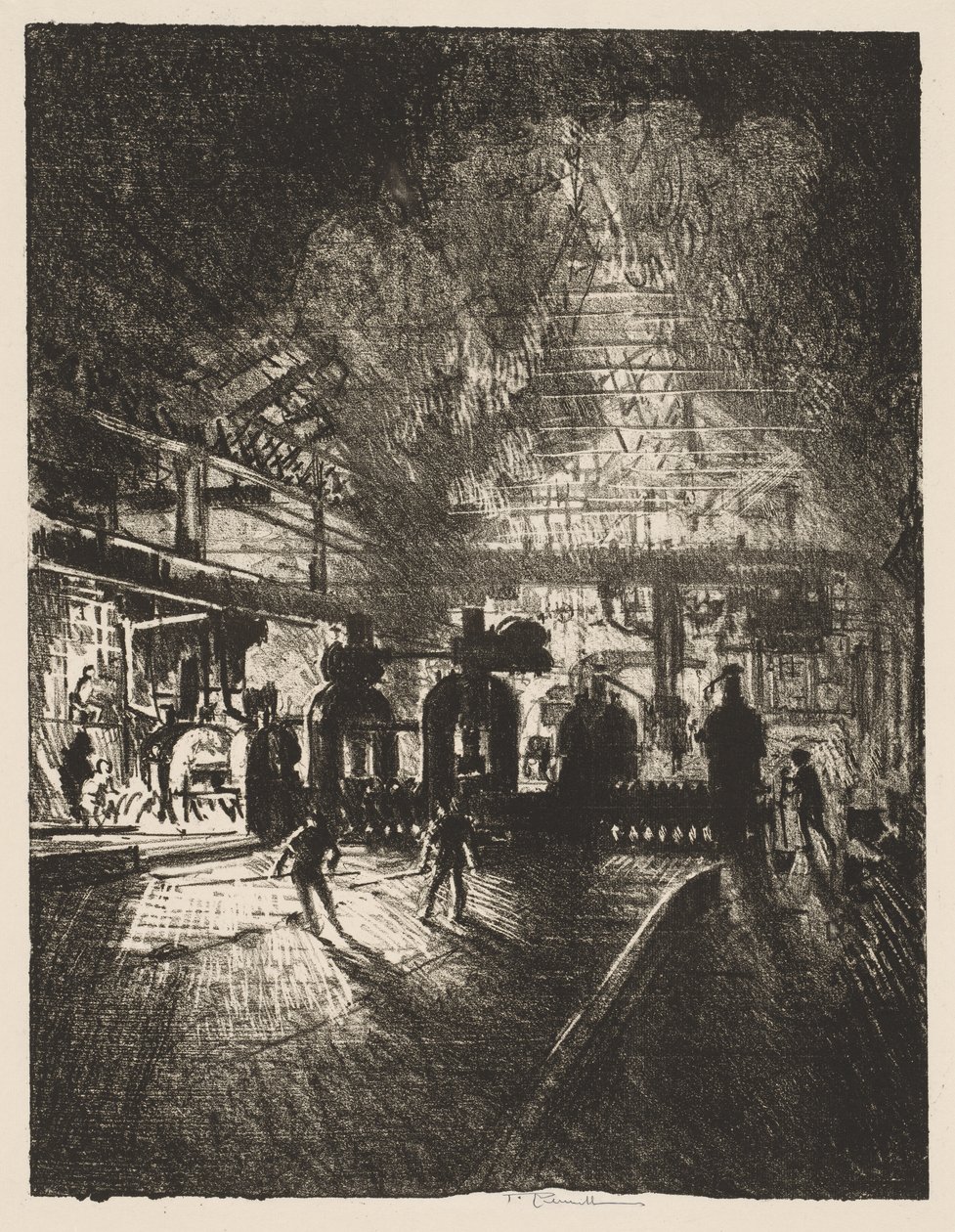 English War Work: In the Jaws of Death, Rolling Bars for Shells