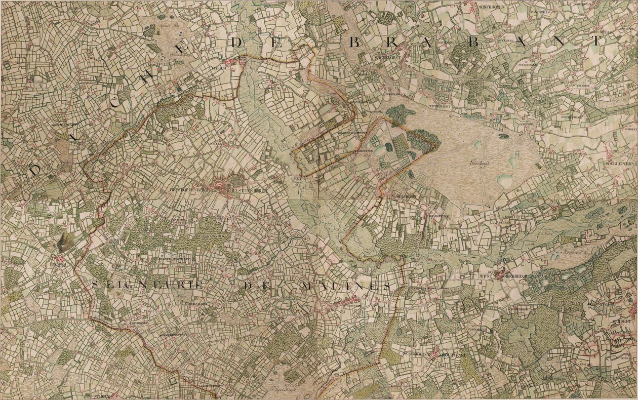 Map of Heyst op den Bergh ou Heyst ten Bergh - Heist-op-den-Berg