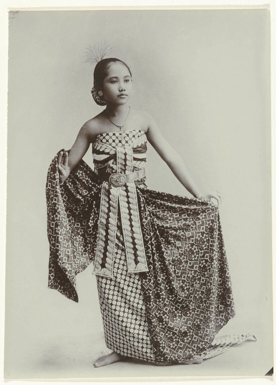 Studio Portrait of a Javanese Dancer by Kassian Cephas