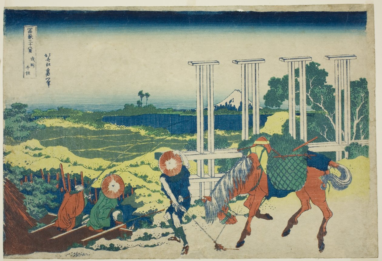 Senju Musashi Province (Bushu Senju), from the series 'Thirty-six Views ...
