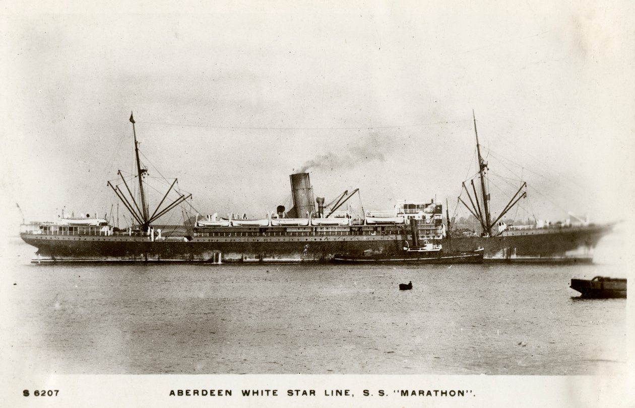 SS 'Marathon', Aberdeen White Star Line Steamship