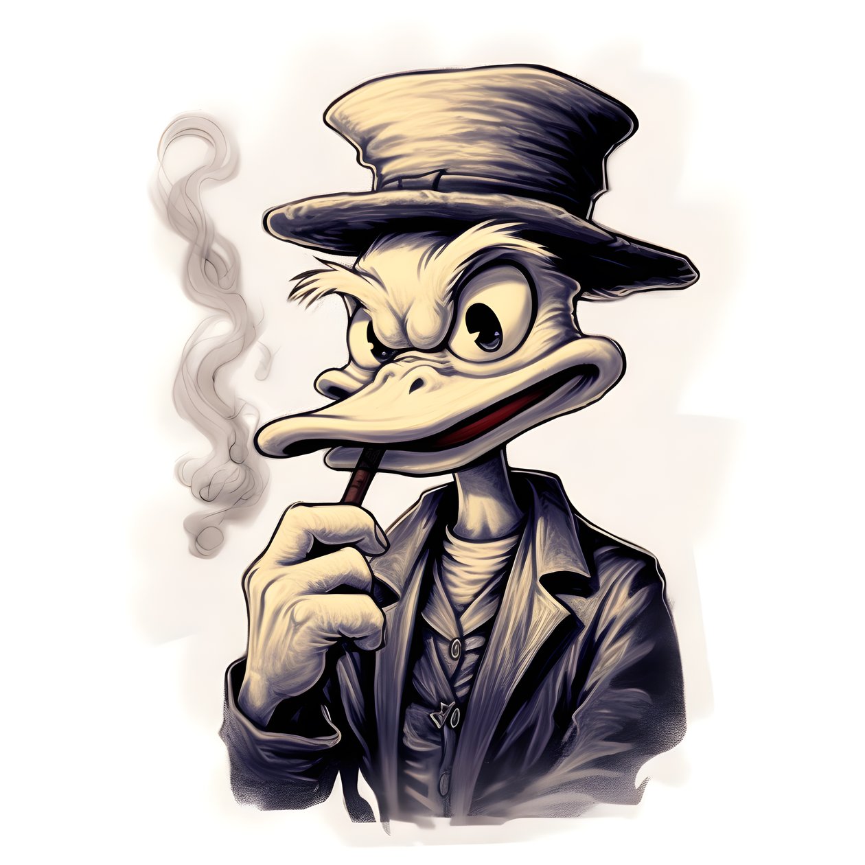 Scrooge McDuck Smoking a Big Marijuana Joint 4