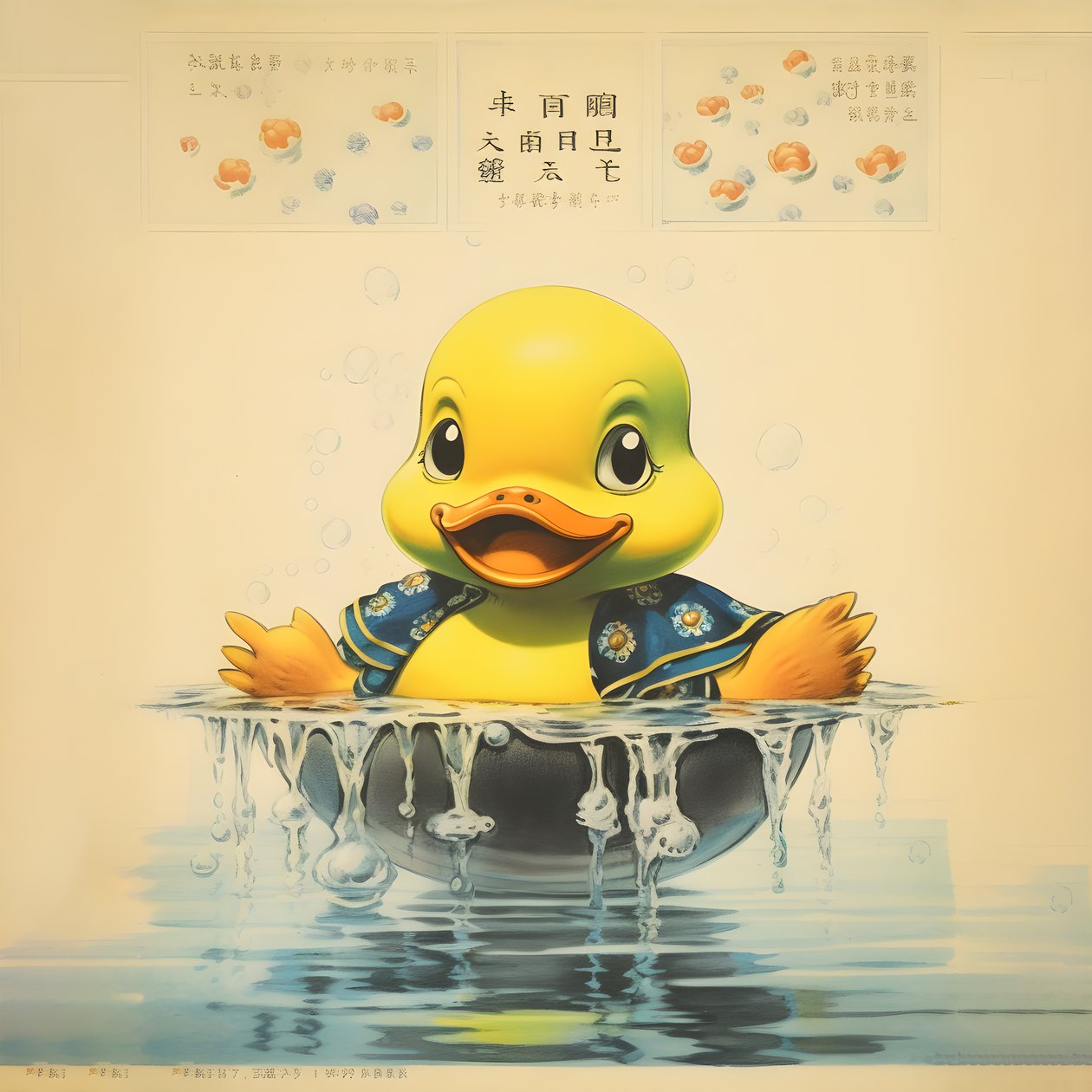 Trendy Rubber Duck Advertisement Poster - The Yellow 2