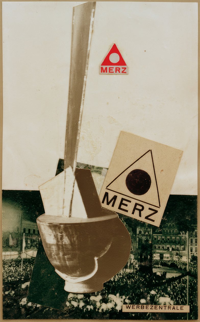 MERZ-ADVERTISING CENTER by Kurt Schwitters: Fine art print