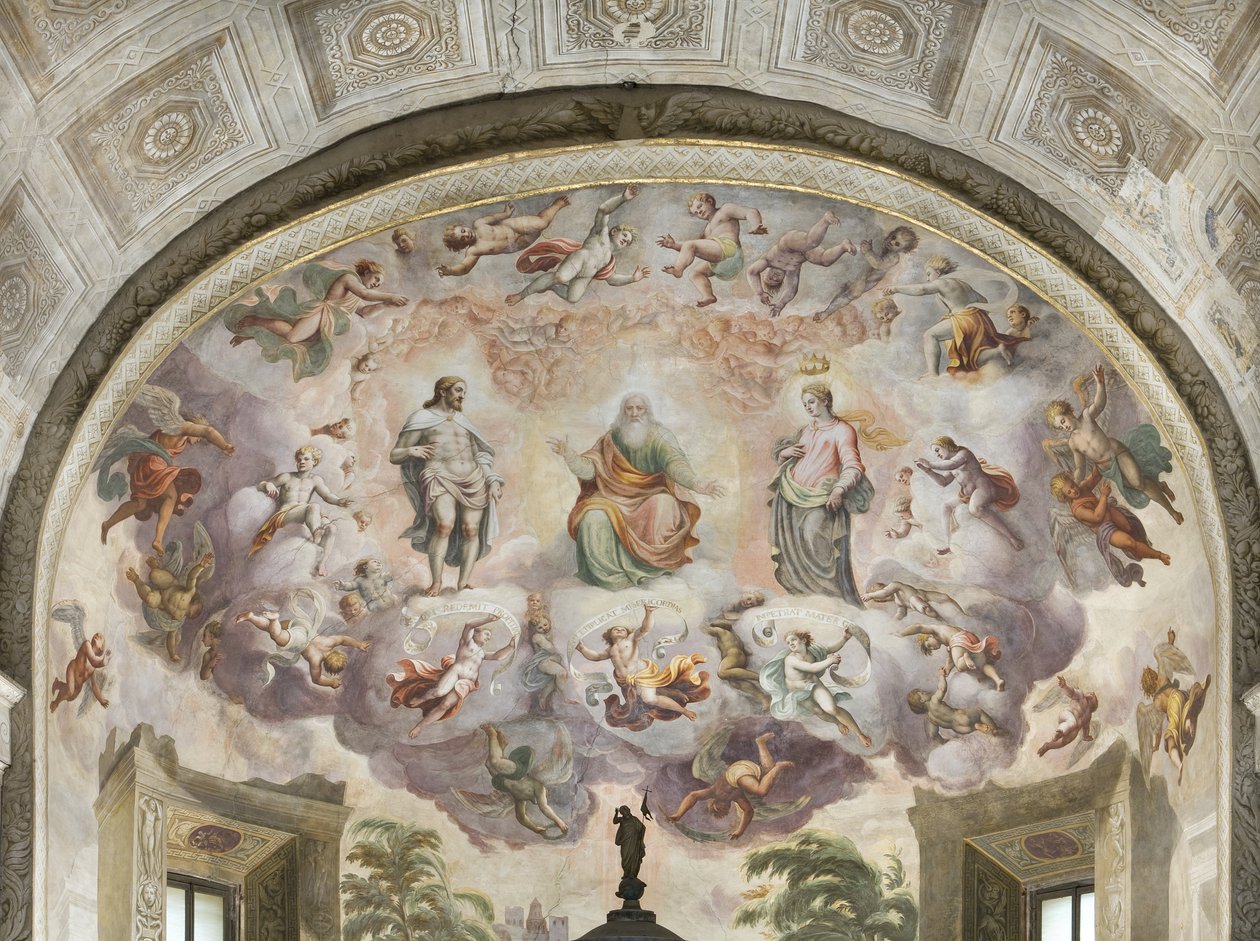 The Celestial Vision of Saint Stephen by Lattanzio Gambara