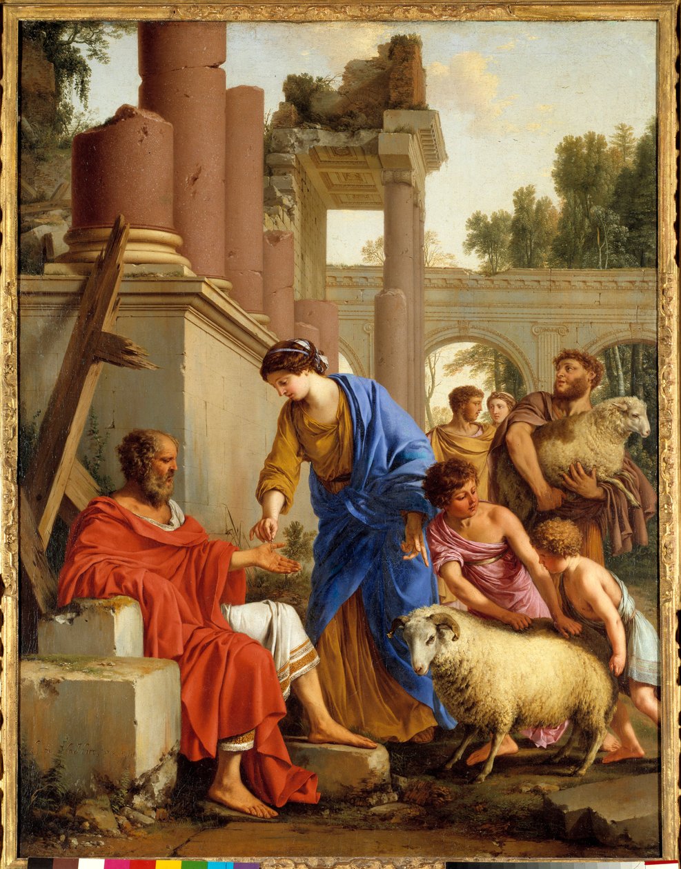 Job is restored in his possessions by Laurent de la Hyre