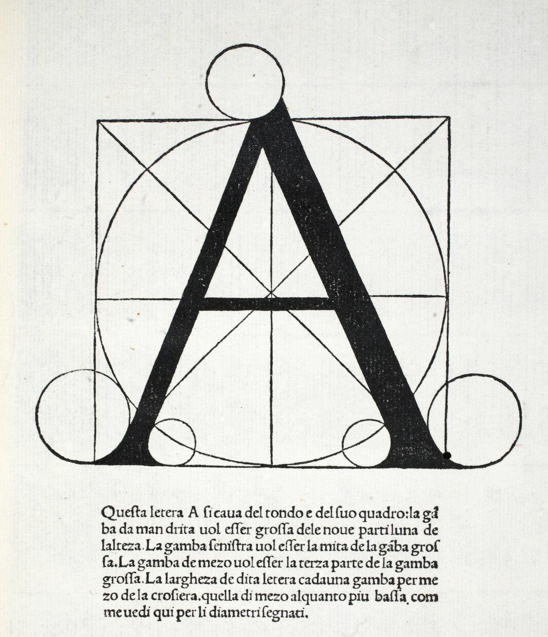 A, illustration from 'Divina Proportione' by Luca Pacioli, originally ...