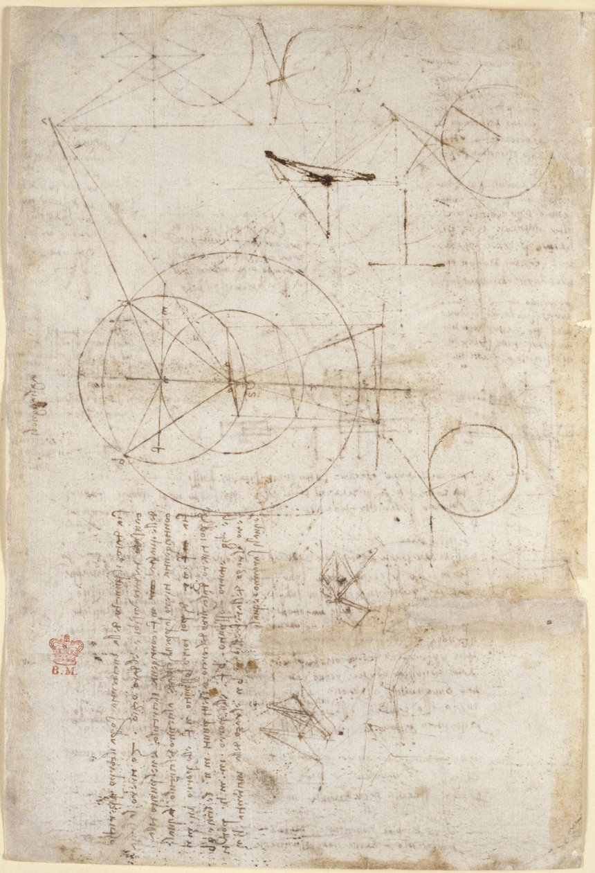 Notes and Diagrams on Optics, Concerning Alhazen's Problem