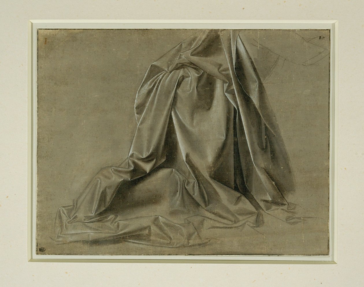 Drapery for a Kneeling Figure by Leonardo da Vinci