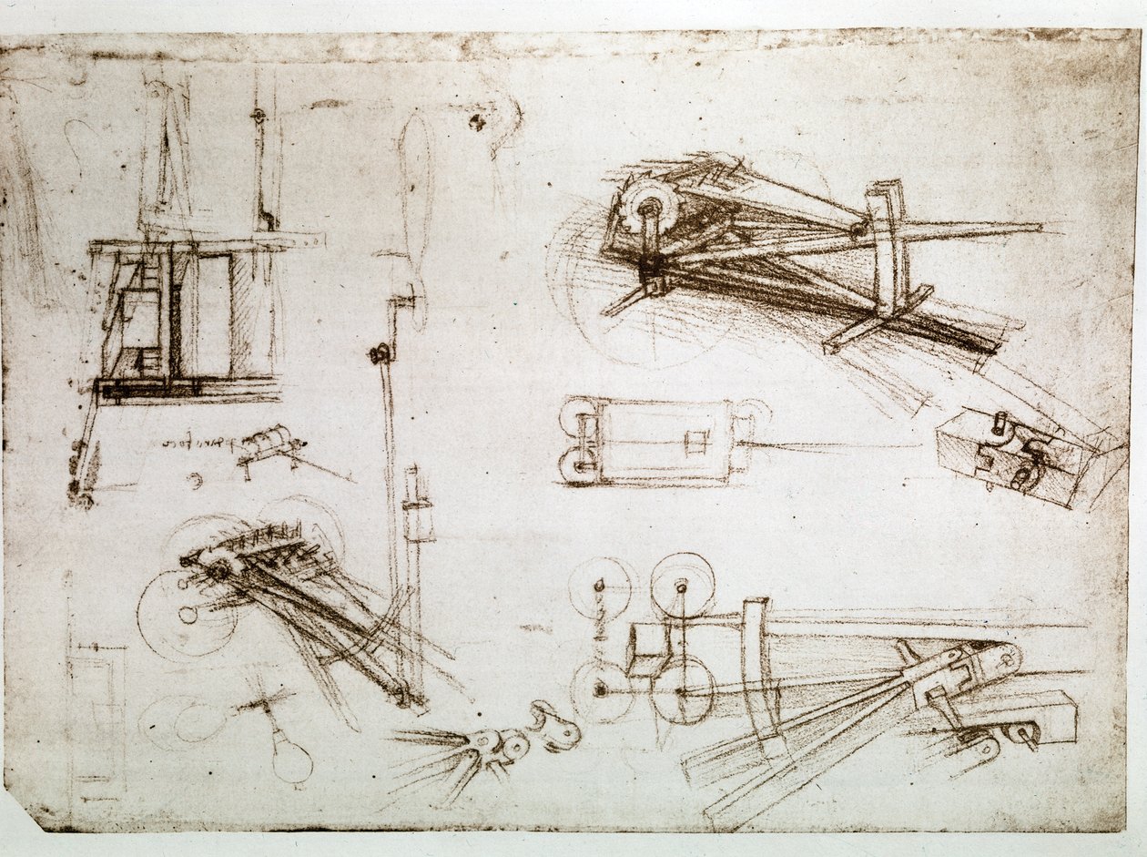 Extract from a Da Vinci Manuscript: Carriage for a Cannon