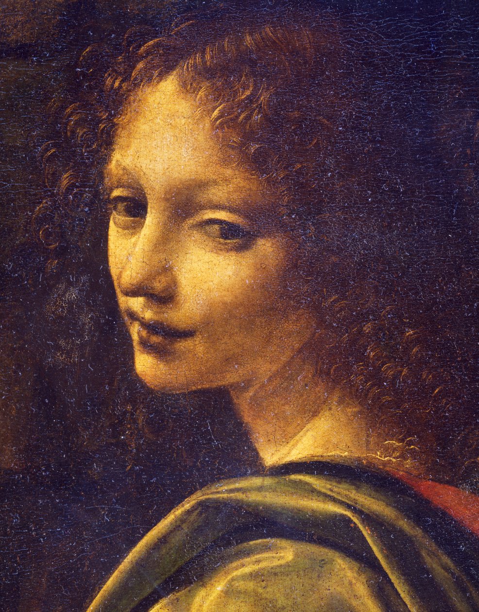 Face of angel, (detail) by Leonardo da Vinci