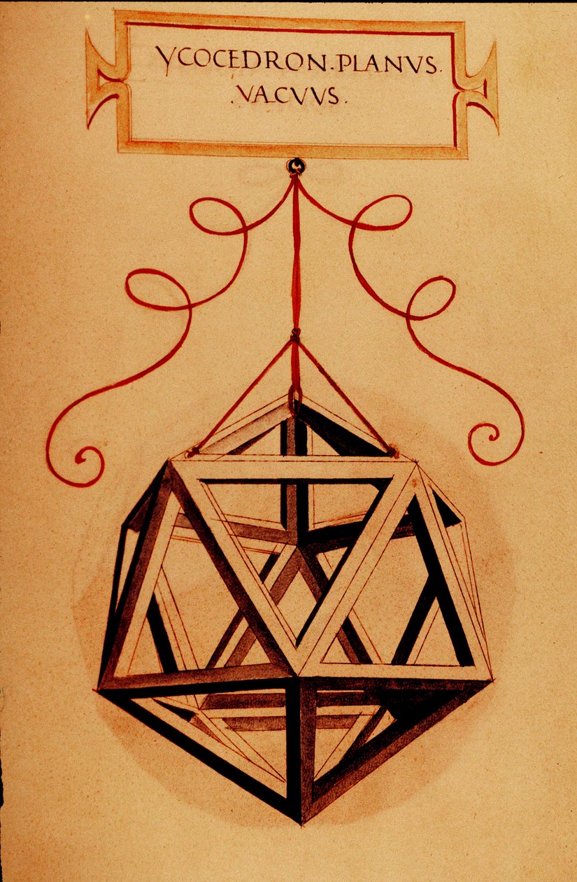 Geometry: An Icosahedron by Leonardo da Vinci