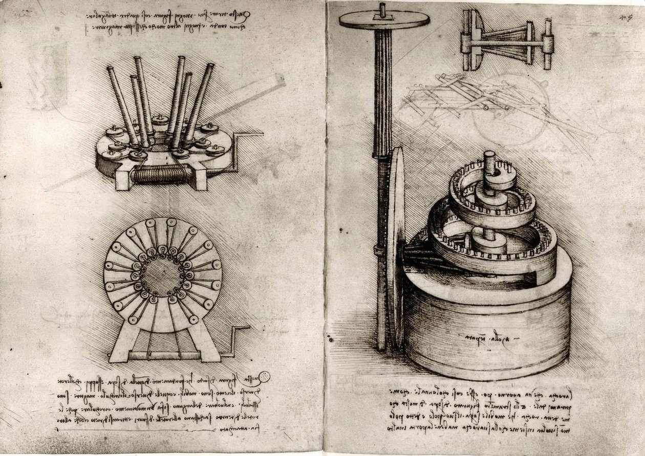 Studies on Mechanics; Right Clock Spring