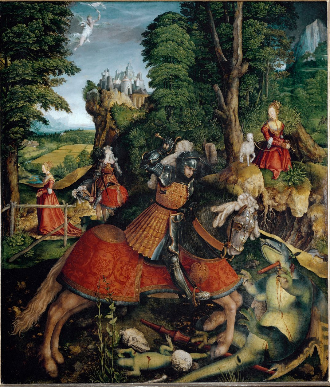 Saint George Slaying the Dragon by Leonhard Beck