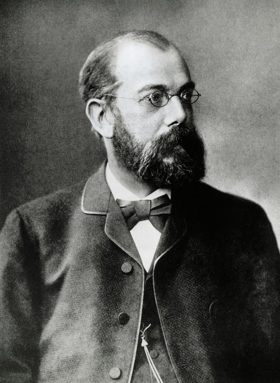 Portrait of Heinrich Hermann Robert Koch, German physician and bacteriologist, Nobel Prize in ...