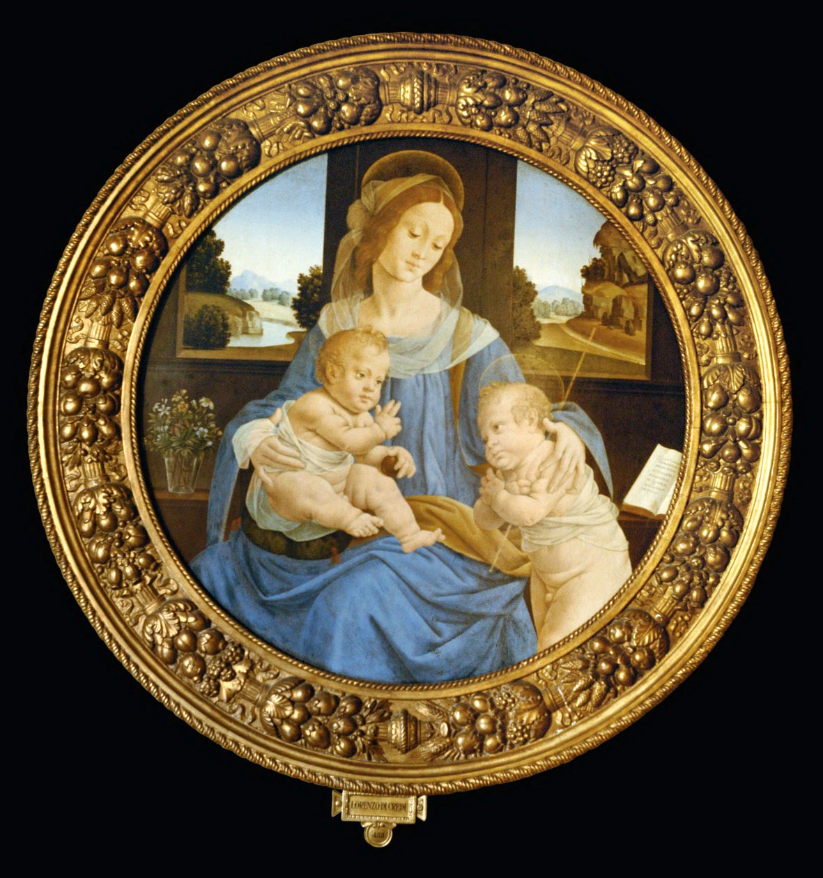 Tondo with Madonna, Infant Jesus and John the Baptist