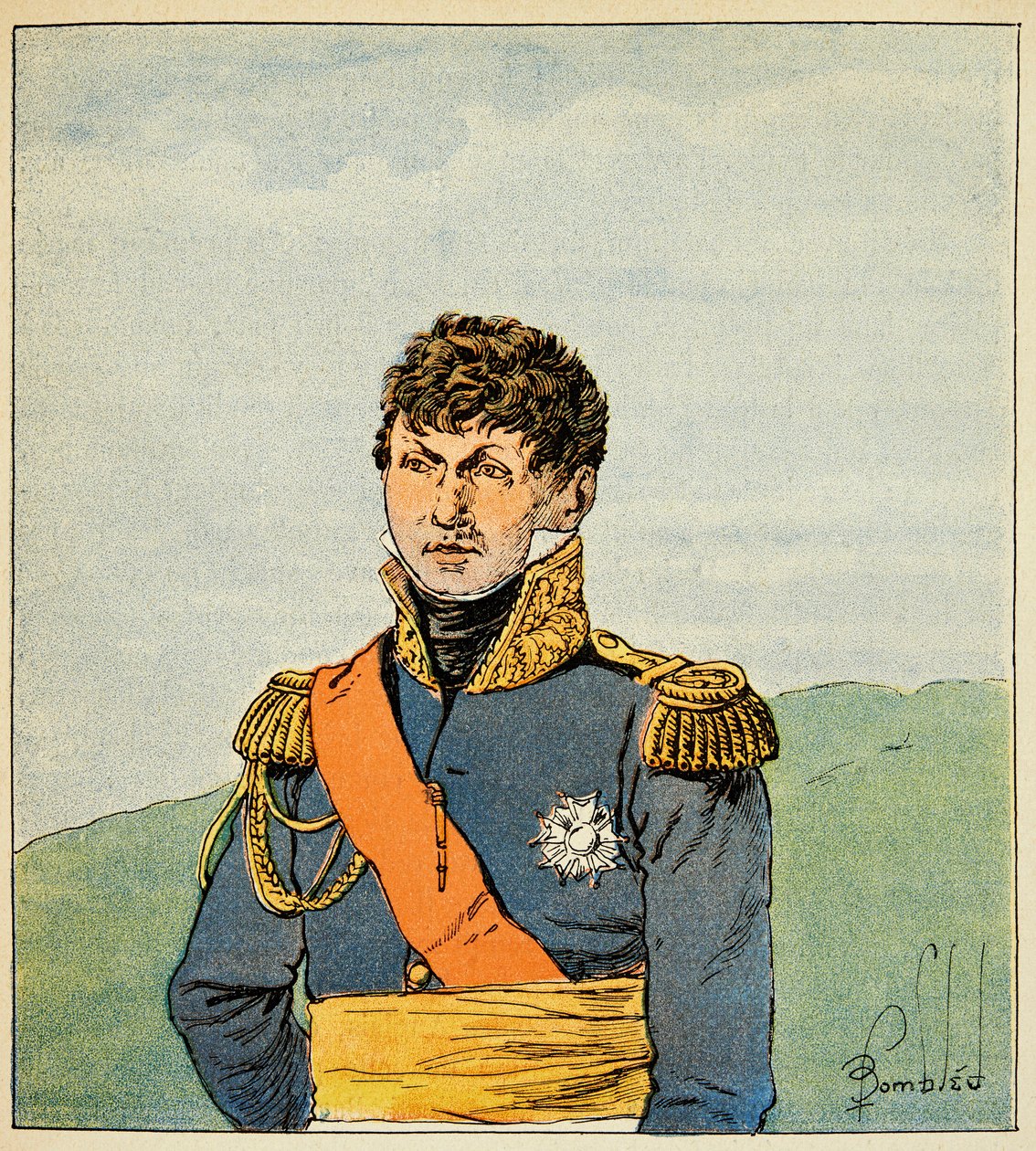 Portrait of Marshal Victor (Claude Victor Perrin) from the book 'The Memorial of Saint Helene ...